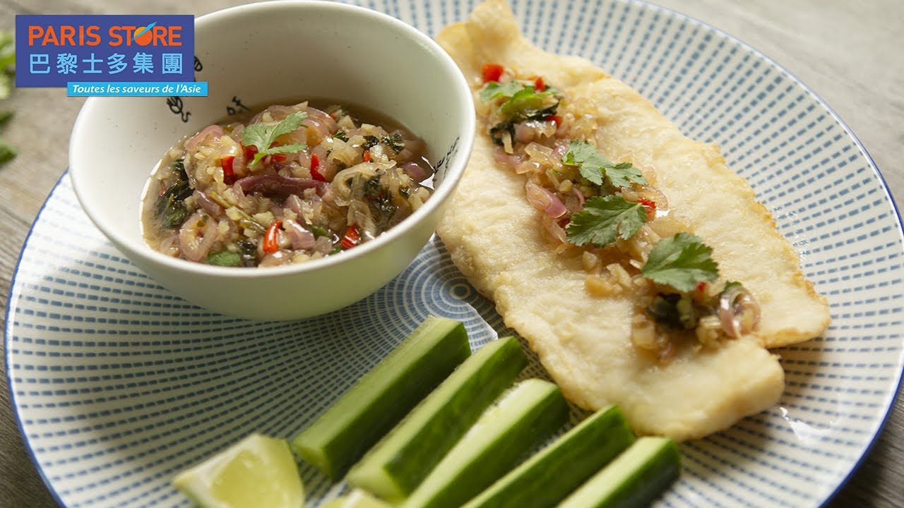 Poisson frit à la sauce piment - recette thaïlandaise facile par Paris ...
