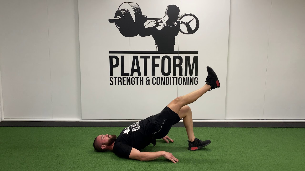 Single-Leg (SL) Glute Bridge | Platform S&C - YouTube