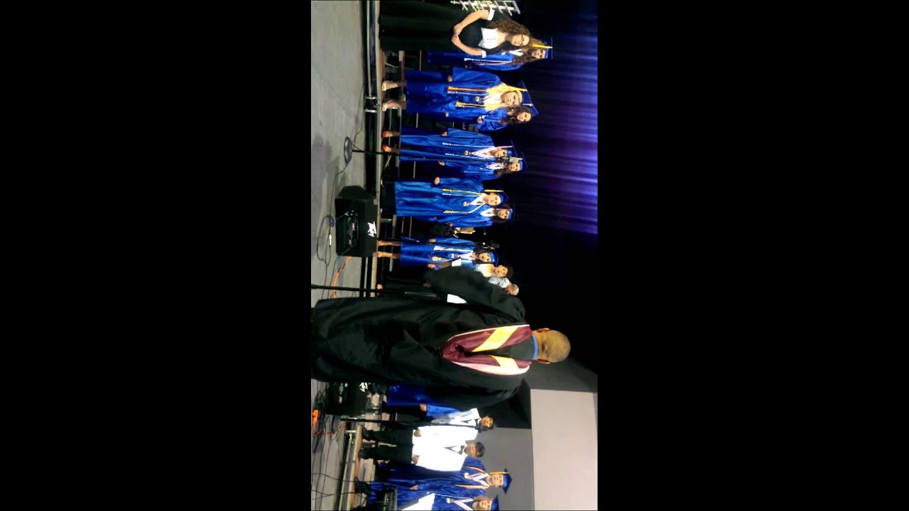 Moon valley high school singing at graduation - YouTube
