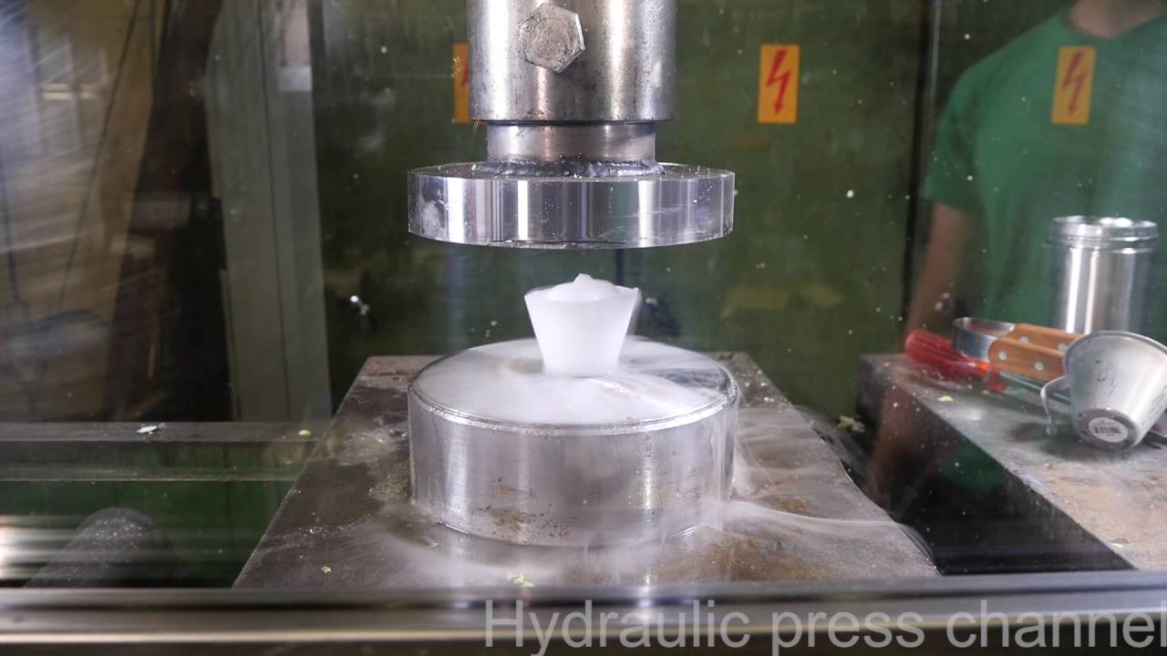 Ice special with hydraulic press - YouTube