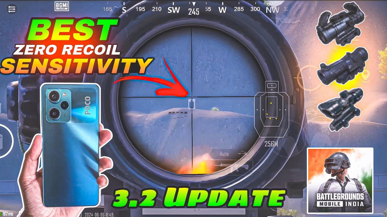 3.2 UPDATE BGMI BEST SENSITIVITY SETTING FOR ANDROID🤗 || POCO X5 PRO 5G ...