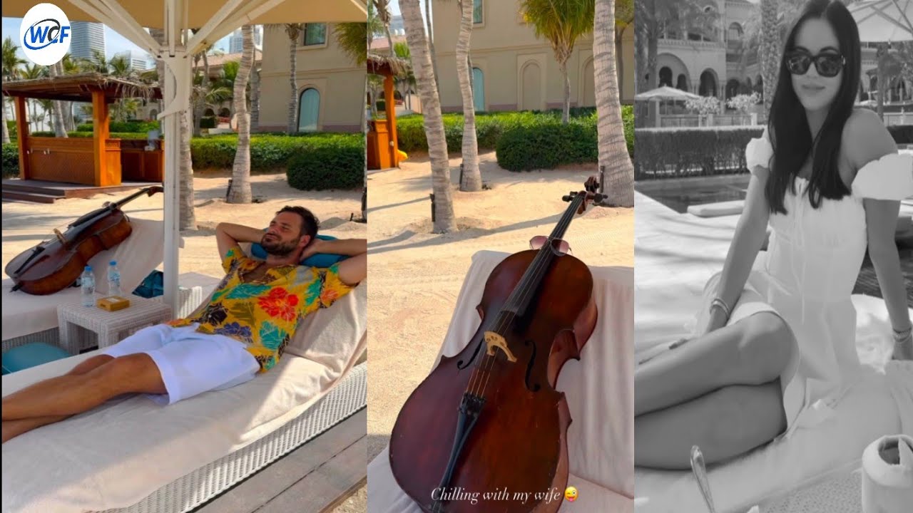 Stjepan Hauser with his wife cello sweet heart chilling a beautiful day ...