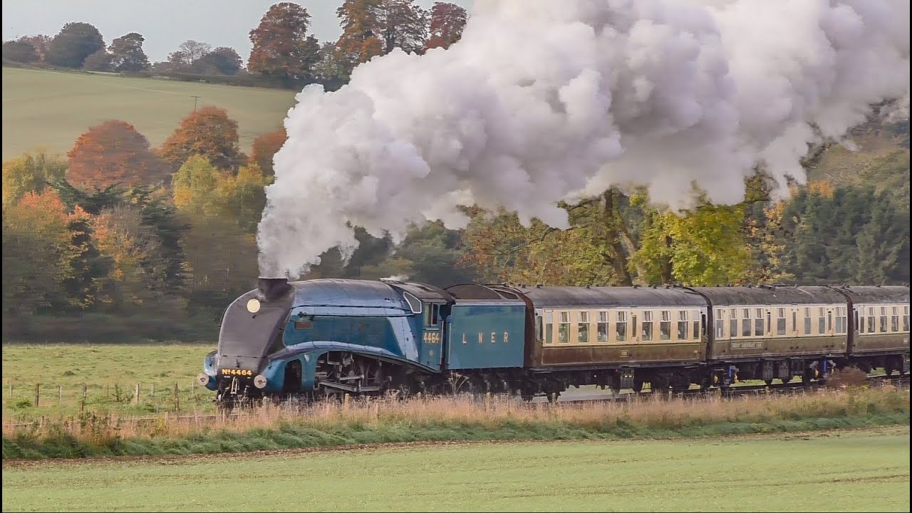 Steam Locomotives In The Autumn ! - YouTube