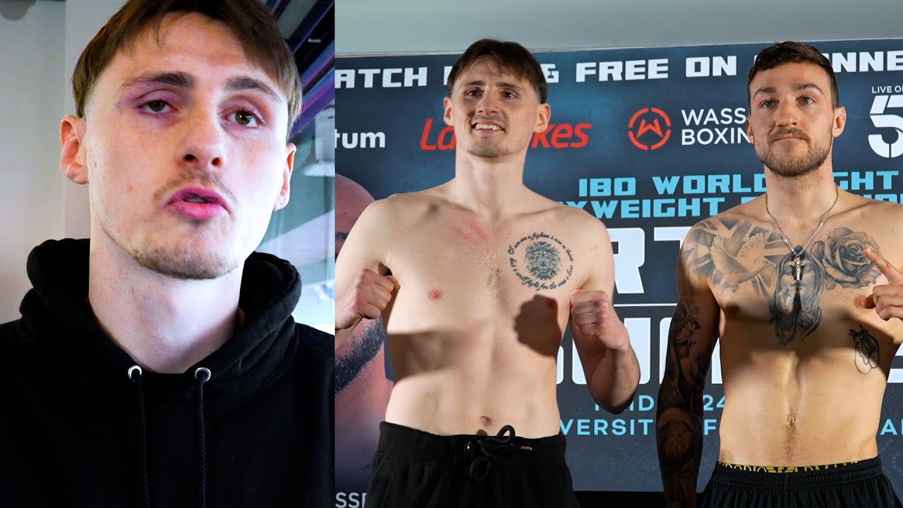 Alex Murphy v Liam Fox weigh-in, plus a quick chat 6-0 lightweight prospect Alex Murphy - YouTube