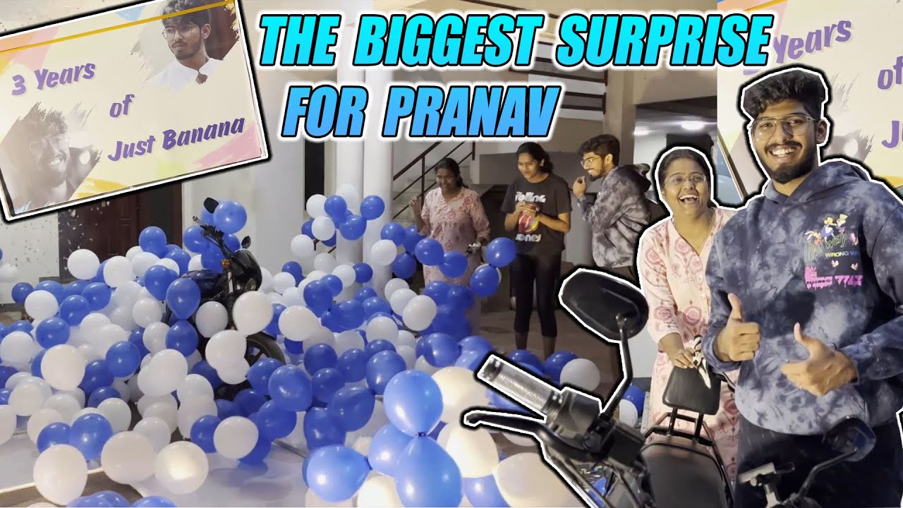 THE BIGGEST SURPRISE FOR PRANAV ️‍🔥|| @JustBananaPranav @momfluencer ...