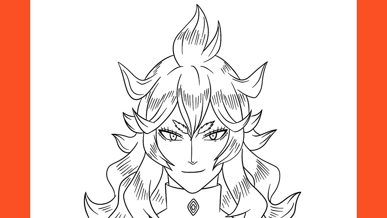 How To Draw Mereoleona Vermillion (Black Clover) - YouTube