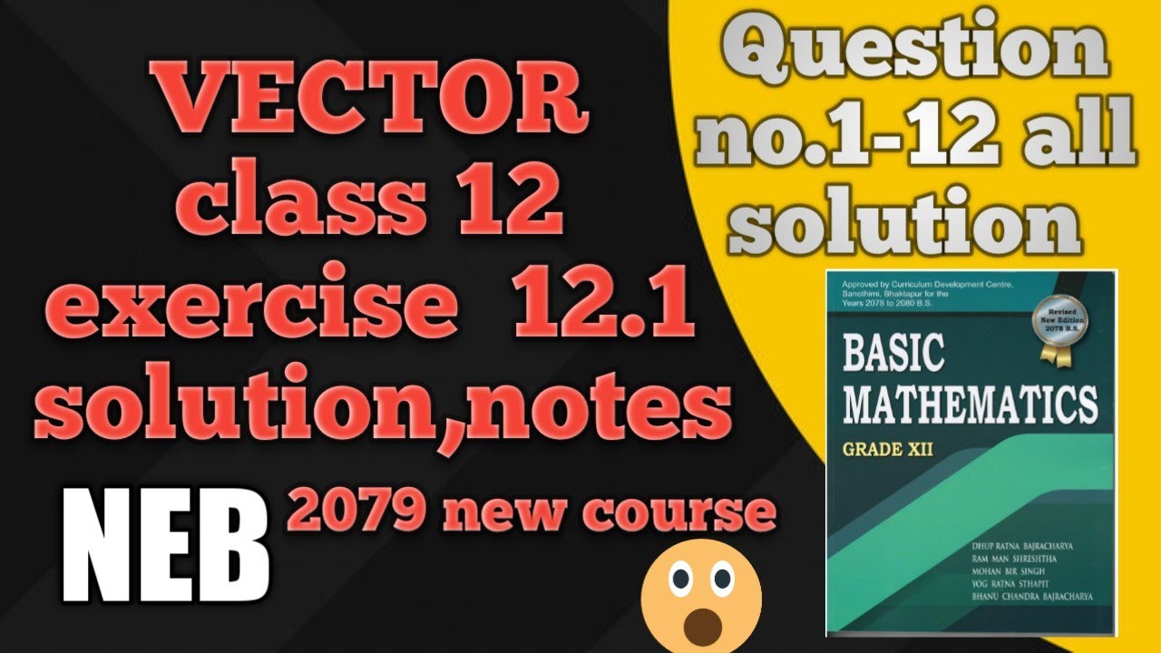 vector class 12 exercise 12.1 solution ।।vector class 12 #nepal # ...