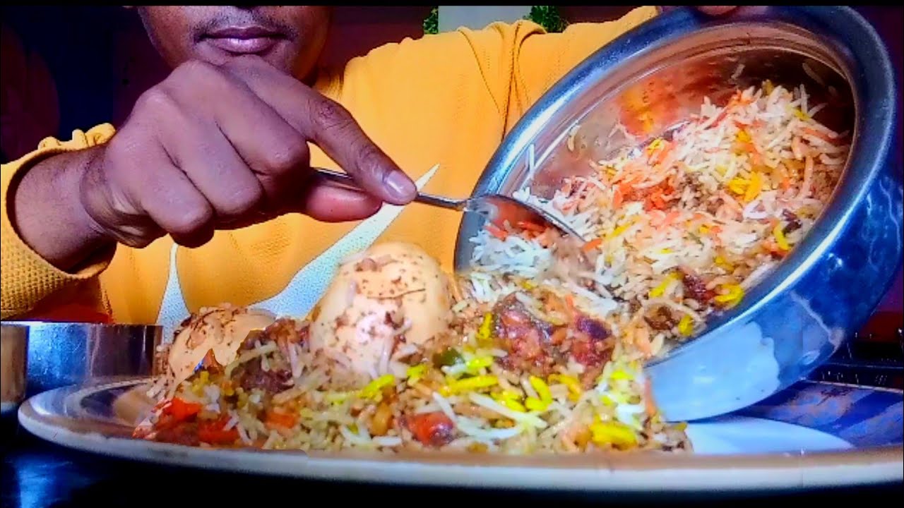 ASMR Eating: Chicken Biryani ||Chicken Biryani Receip - YouTube
