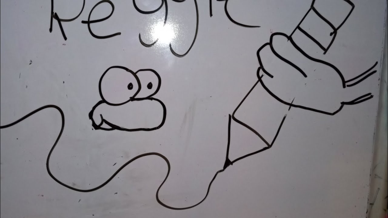 how to draw Reggie from the amazing frog - YouTube