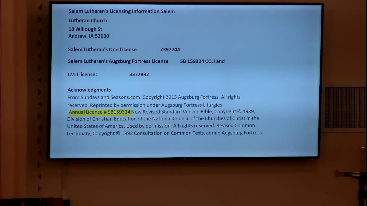 Salem Lutheran Church Andrew Iowa - YouTube