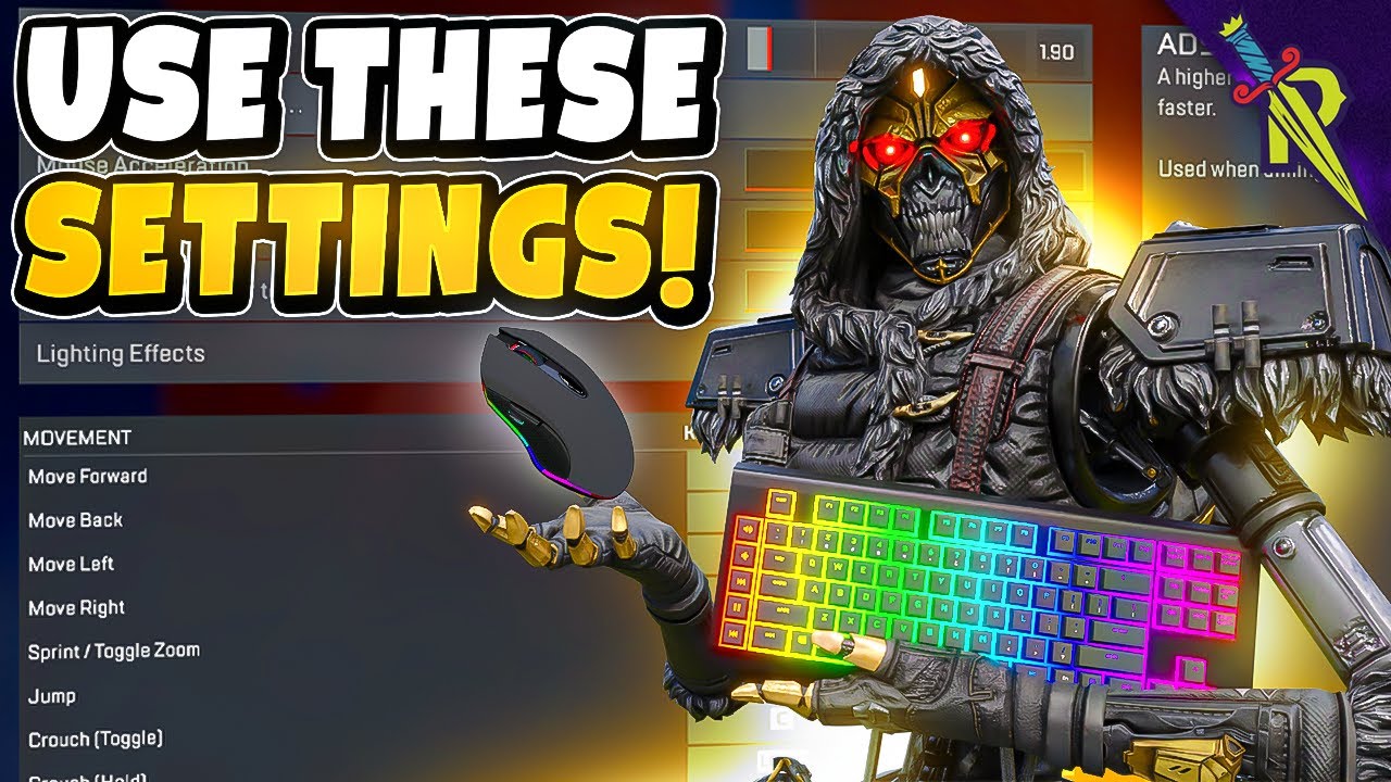 The BEST Settings For Mouse & Keyboard In Season 20! // Apex Legends ...