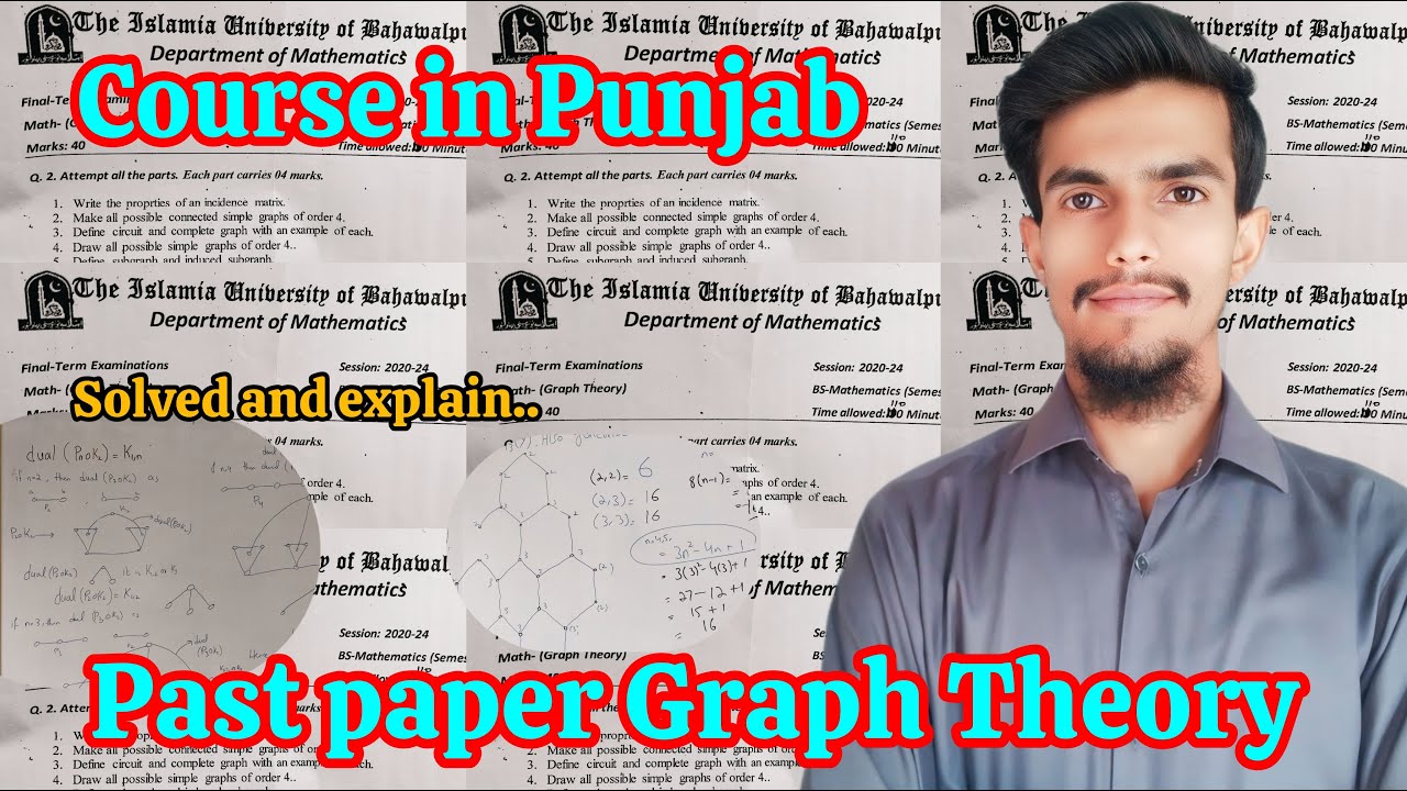 All Past Solved Paper of Graph Theory | IUB | Important Question Punjab ...