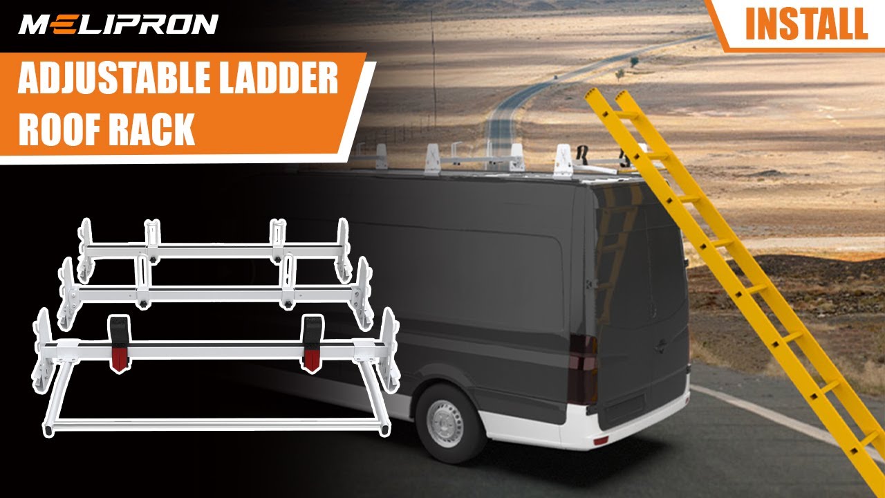 MELIPRON - Adjustable Ladder Roof Rack with Rear Roller - Installation ...