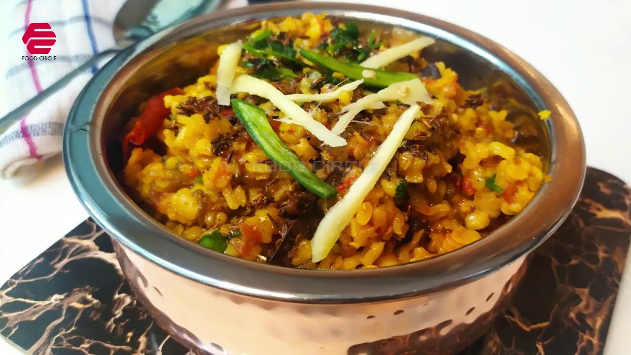 Hari Moong Daal Tadka | Split Green Gram Restaurant Style |Food Circle ...