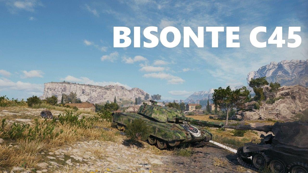 BISONTE C45 1vs4 7Kills 6.7K DMG wot complete 4K - YouTube
