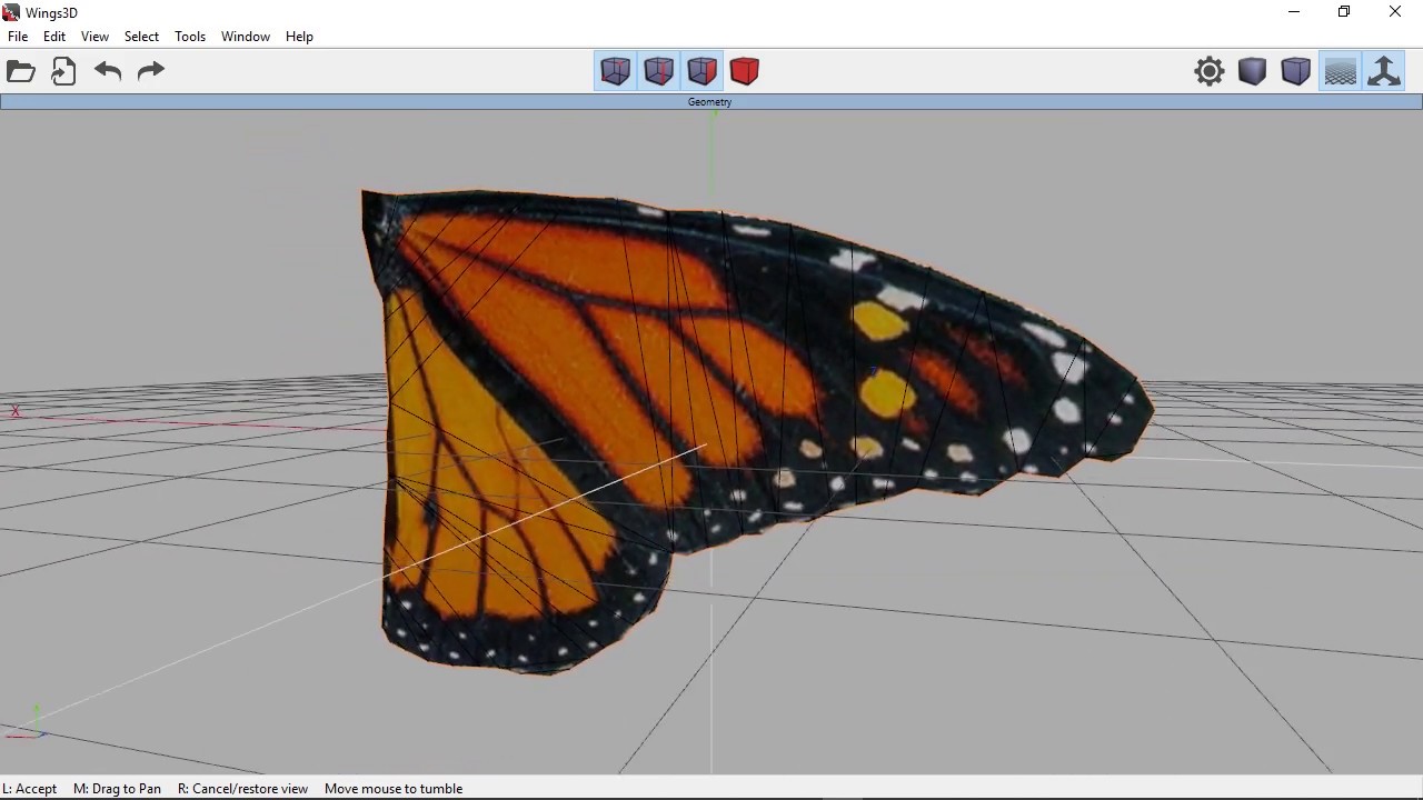 Wings3D. Agregar textura con Snap Image - YouTube