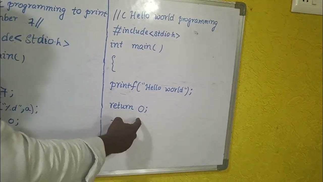 Hello world program |Pratap Sir| - YouTube