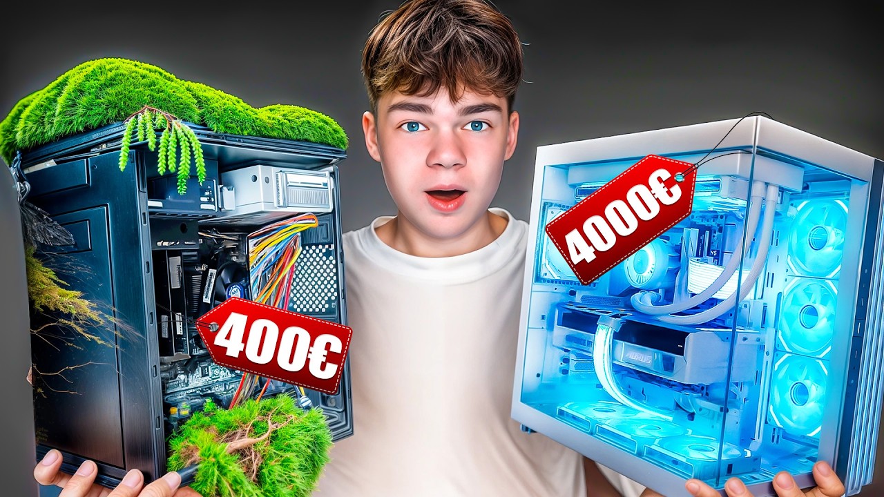 400€ vs. 4.000€ GAMING PC - YouTube