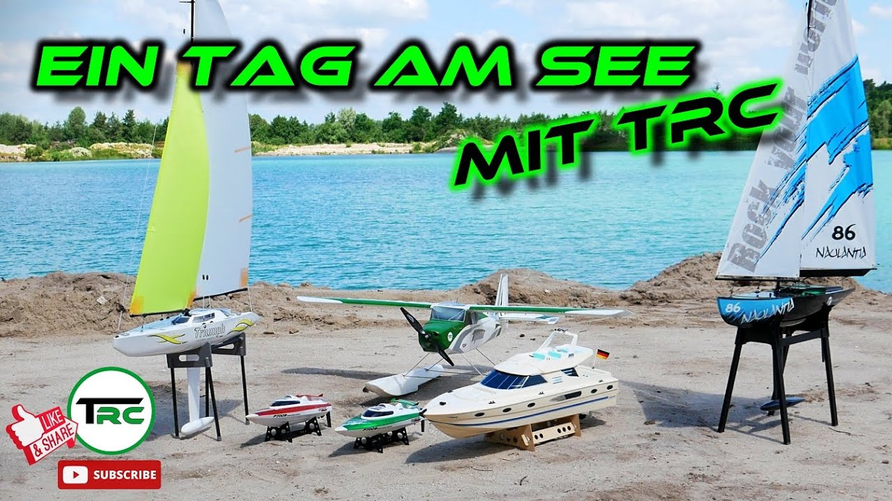 Ein Tag am See mit TRC - RC Boote / RC Flugzeug - YouTube