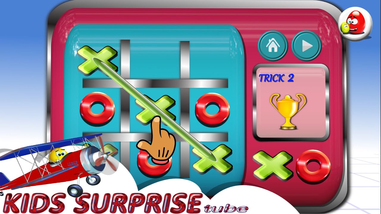 Playing tic tac toe game, learn how to win. - YouTube