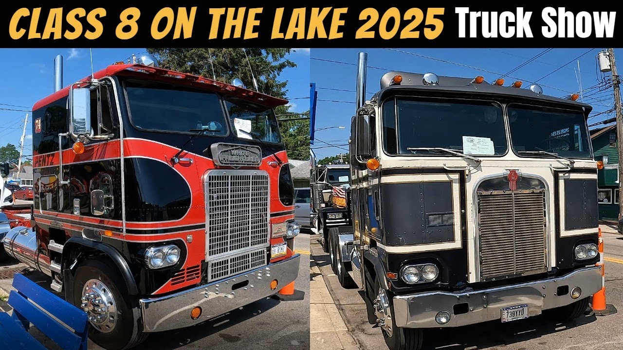 Class 8 on the Lake 2025 TRUCK SHOW Cabovers & 1976 Great Dane Reefer ...