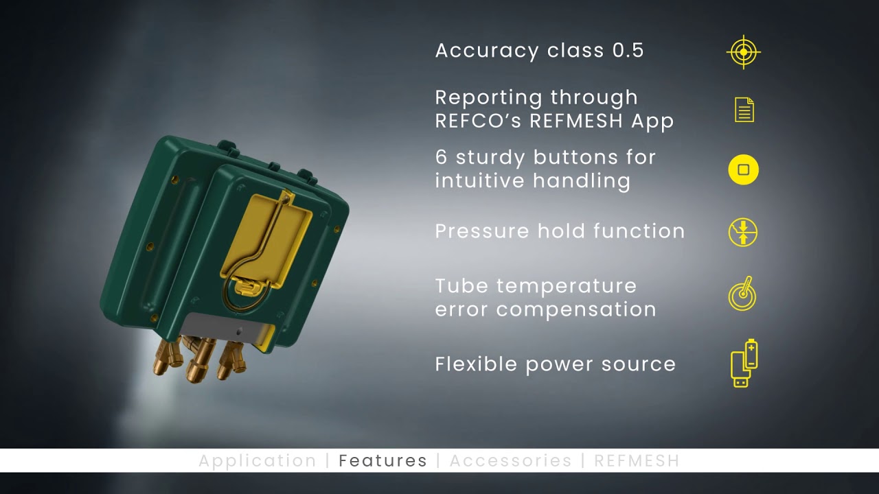 REFMATE zestaw manometrów elektronicznych Refco do klimatyzacji - YouTube