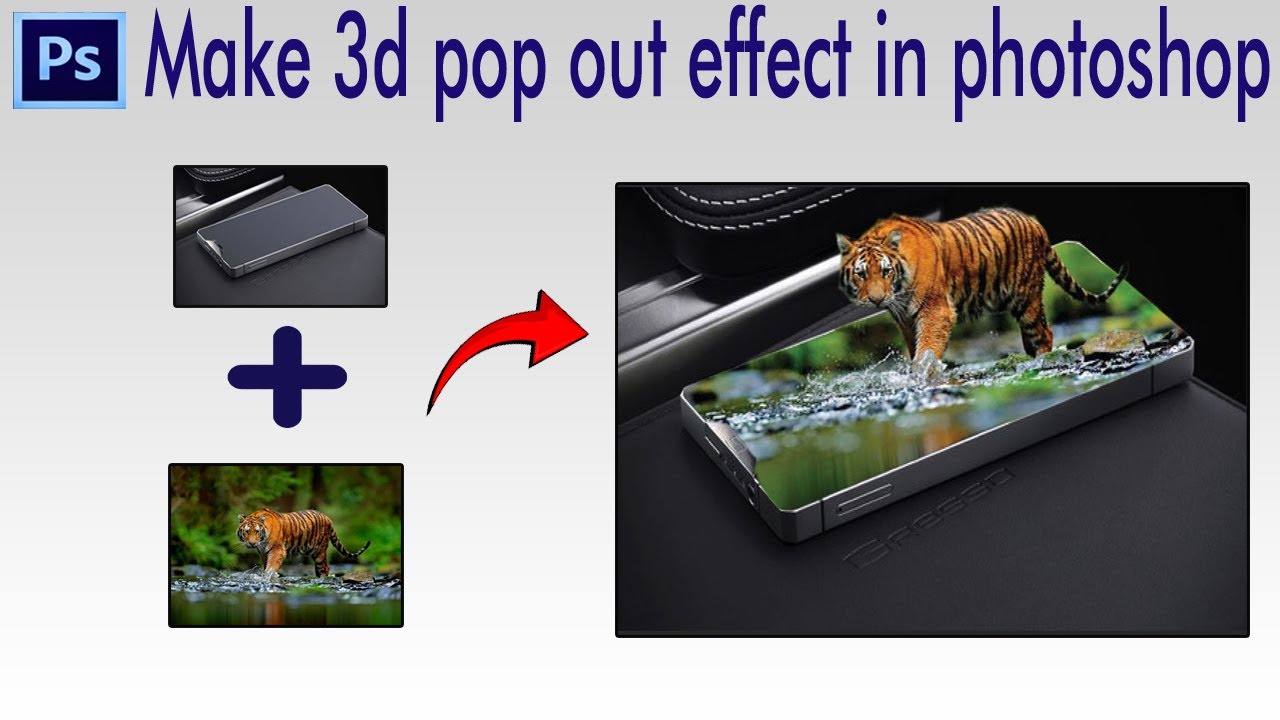 How to make 3d pop effect in photoshop | try this 3d pop effect in ps ...