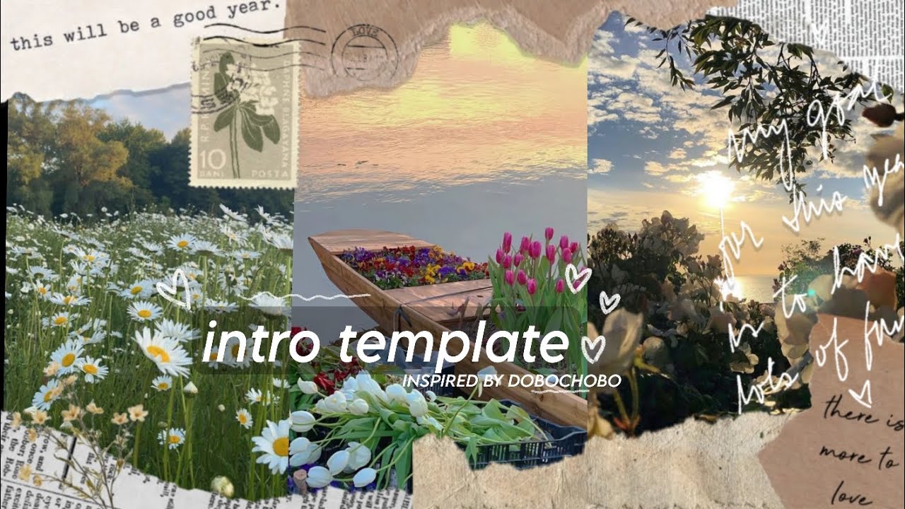 ミ intro template inspired by dobochobo | how to add paper cutcouts on ...
