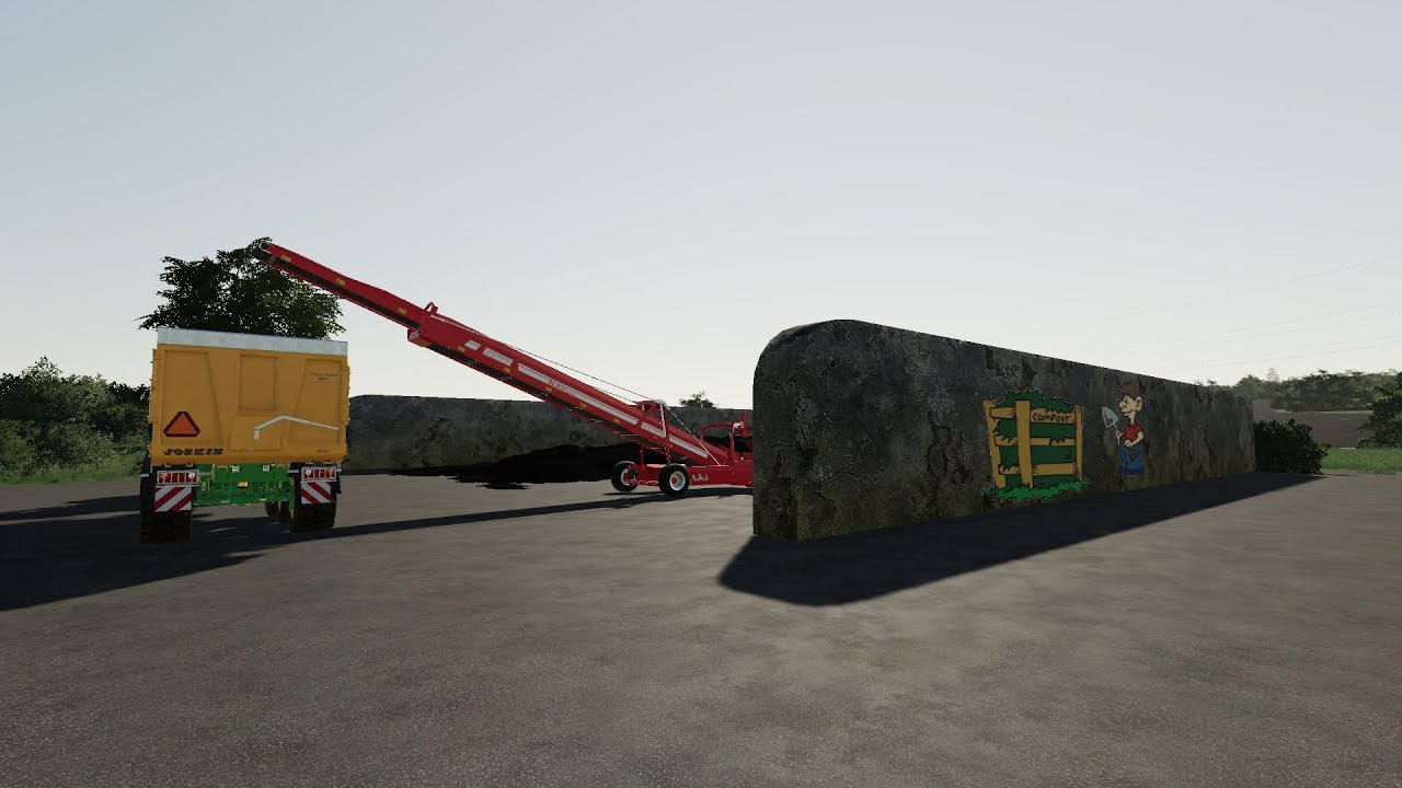 Compost spreading time laps - FS19 - YouTube