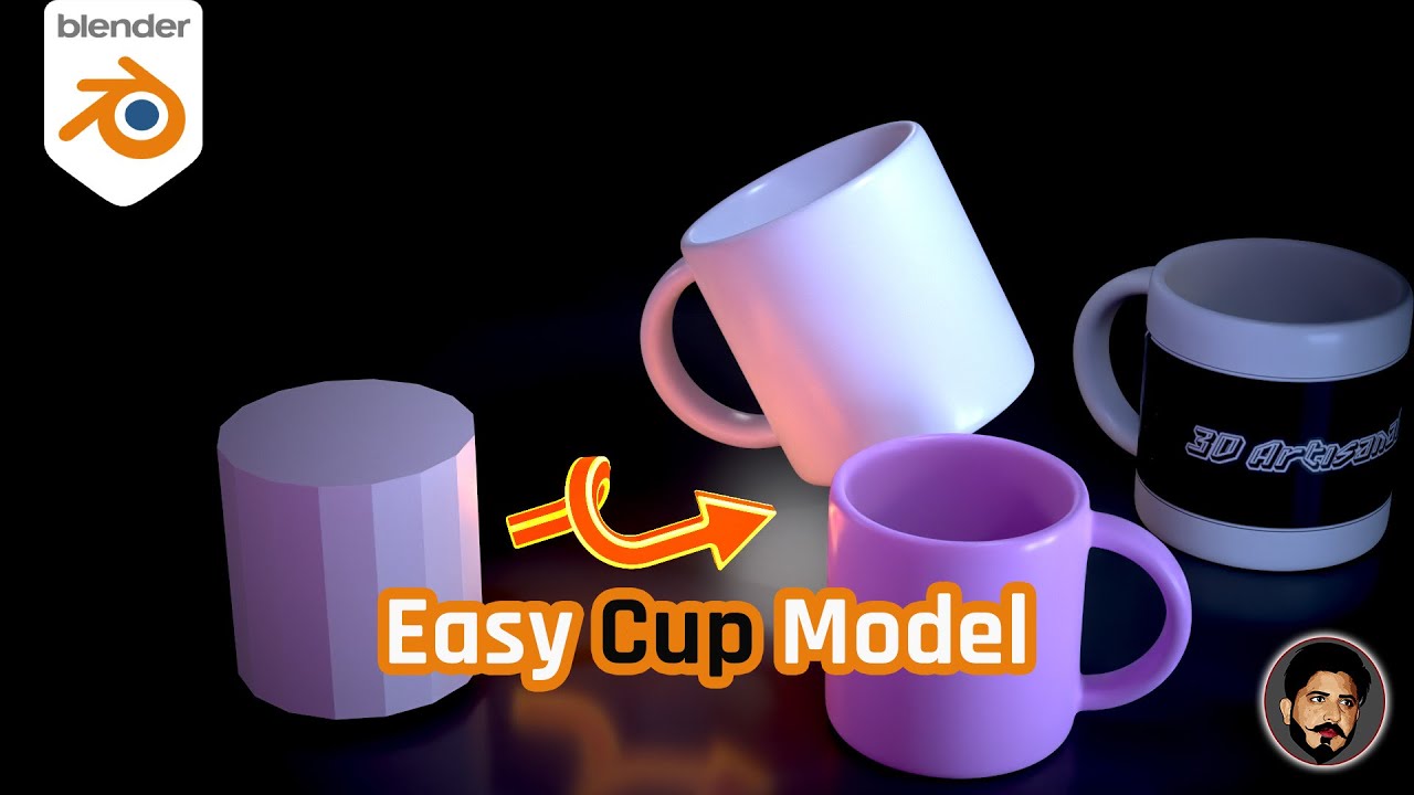 How to Model a Cup in Blender | Easy Tutorial - YouTube