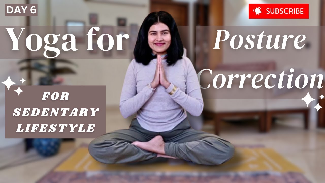 Day 6 - Yoga for Posture Correction | 15 min Yoga for Back Posture ...