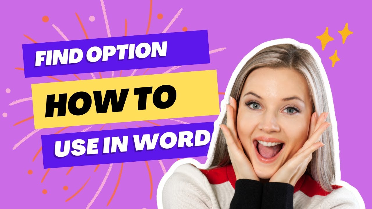 Find option Use in word ? How to use Find option in word - YouTube
