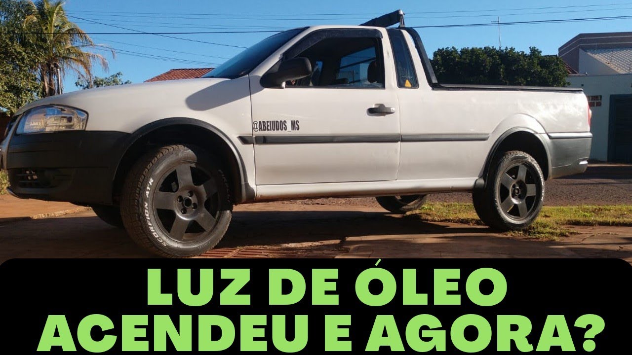Saveiro G4 off-road com a luz de óleo acendendo - YouTube