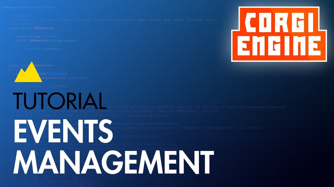 Corgi Engine Tutorial : Events - YouTube