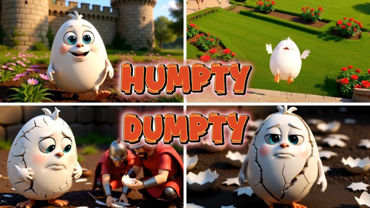 Humpty Dumpty | Classic Nursery Rhyme for Kids in 3D | Fun Learning by ...