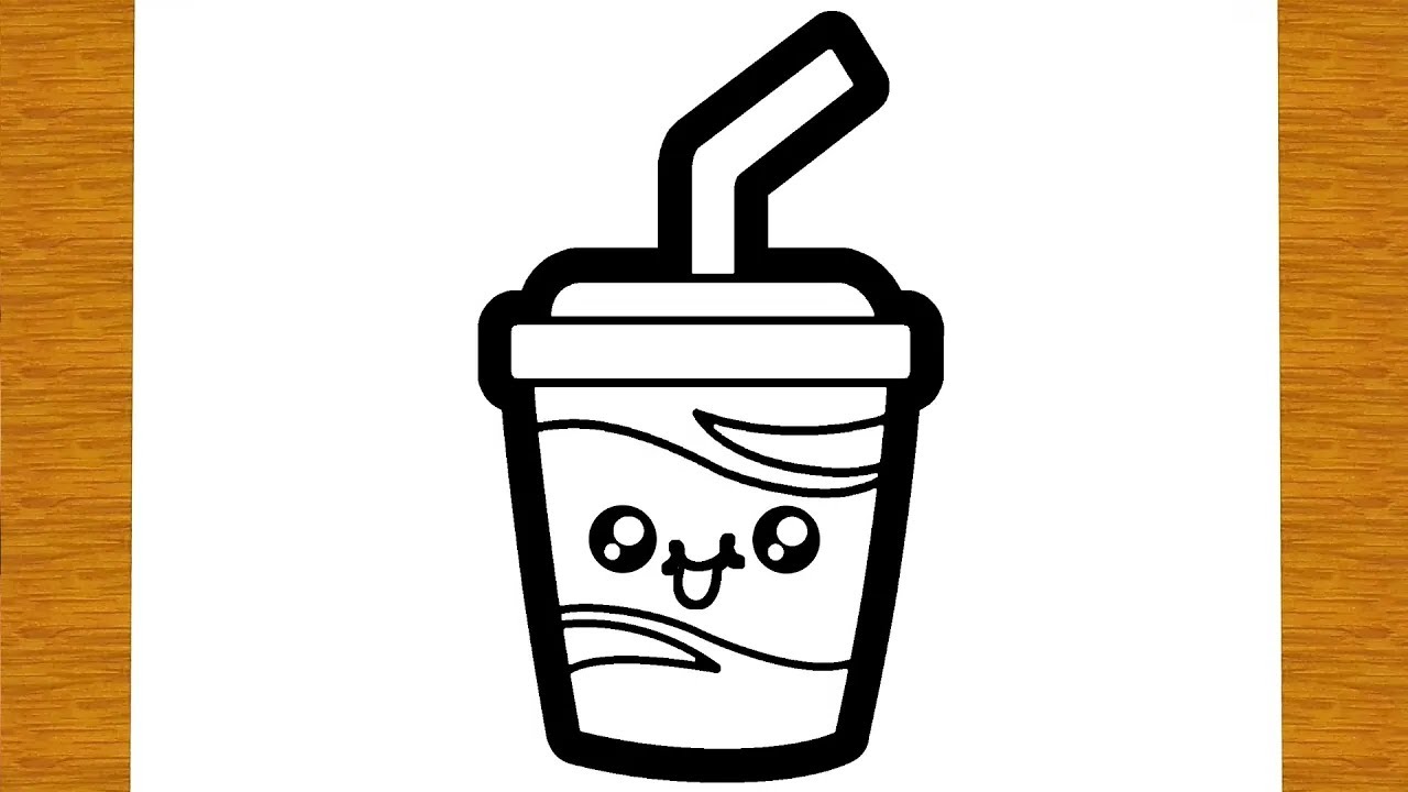 HOW TO DRAW A CUTE COCA COLA | Easy drawings - YouTube