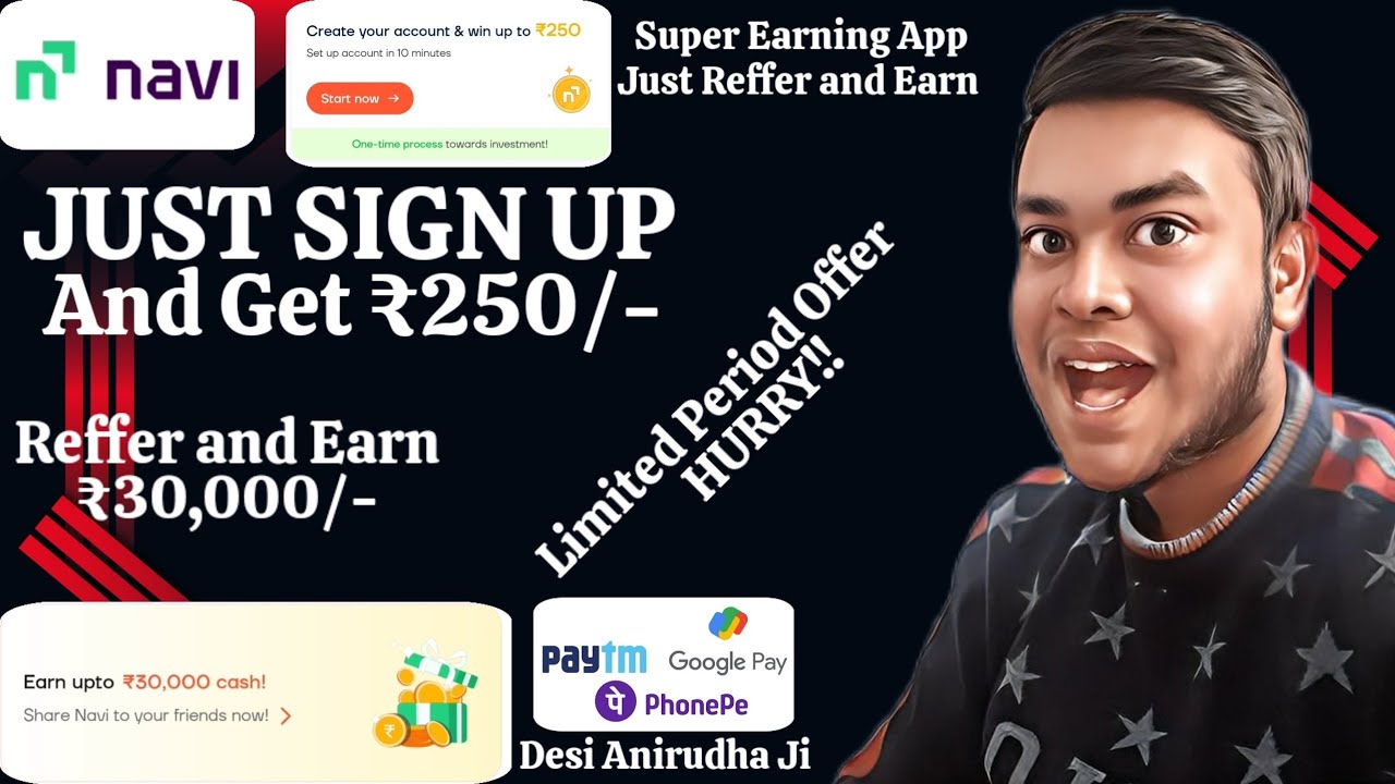 Just Refer And Earn 250 To 30 000 Best Earning App Navi just-refer-and-earn-250-to-30-000-best-earning-app-navi
