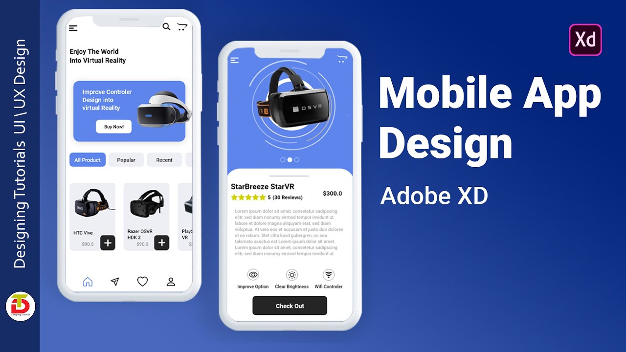 Mobile App UI Design | VR Design | 3D Virtual Reality | By Designing ...