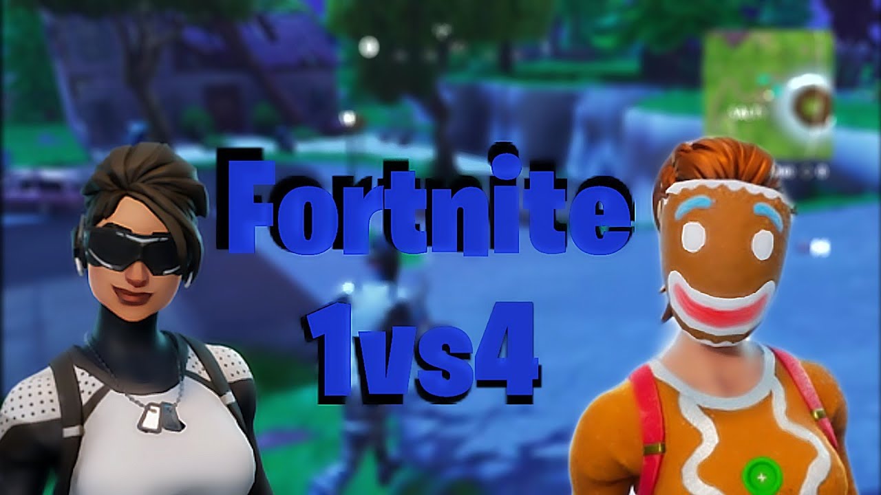 Fortnite 1v4 Gameplay - YouTube