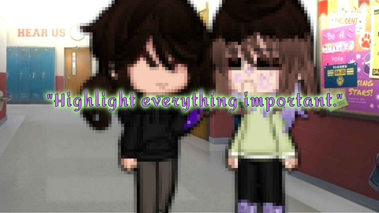 (☔) 🖍️ "Highlight everything important." 🖍️ (☔) Trend/meme | Descr ...