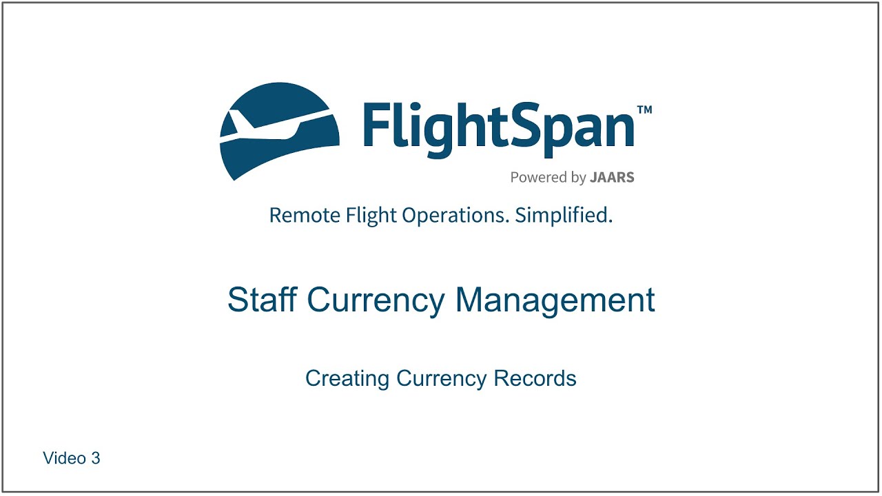 3. Staff Currency Management - Creating Currency Records - YouTube