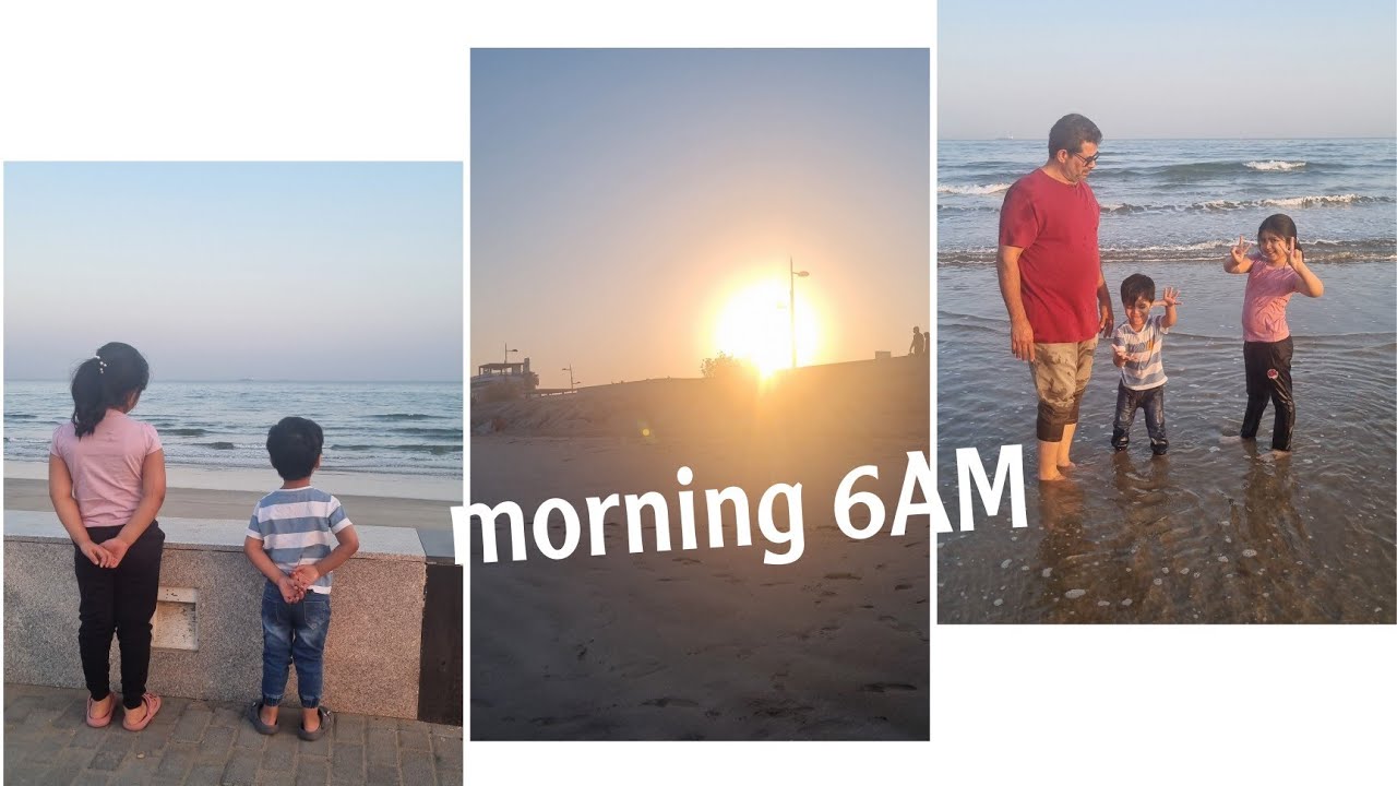 Morning vibe😍/6AM friday/oman😎#alqurambeach - YouTube