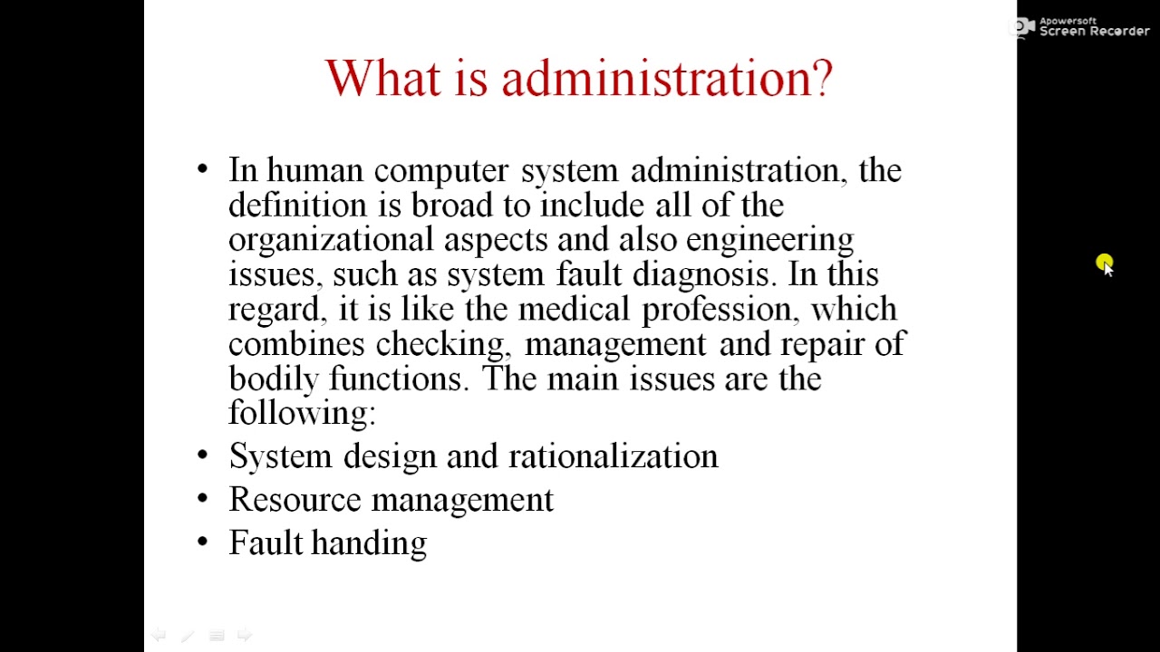 System & Network Administration Lecture 2 - YouTube