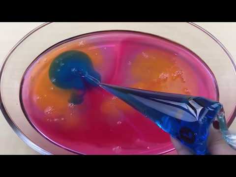 SLIME ASMR REVERSE | Making Super Clear Slime With Piping Bags | Satisfying Clear Slime #10