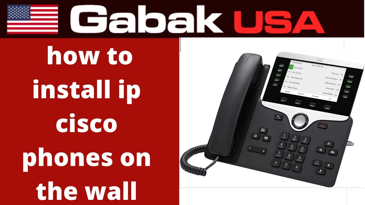 how to install ip cisco phones on the wall - YouTube