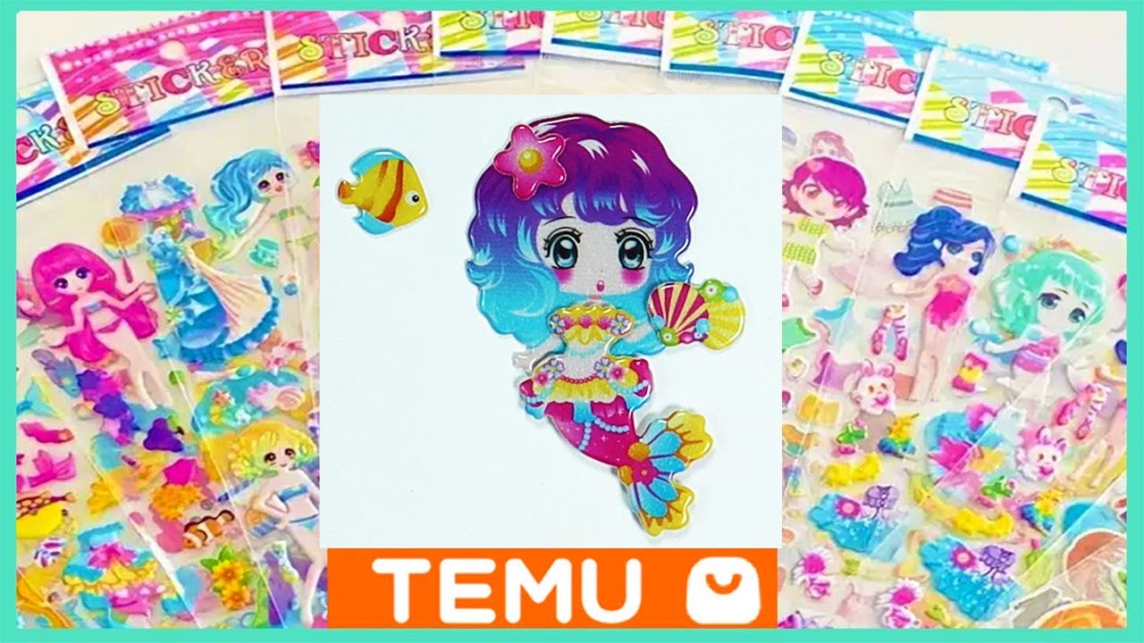 ASMR // Testing Reusable Dress-Up Sticker Dolls from Temu!! #5 - YouTube