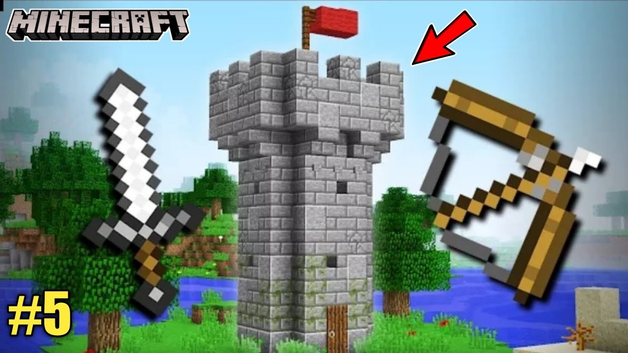 BUILDING MY FIRST MINI CASTLE IN MINECRAFT || BB IS LIVE - YouTube