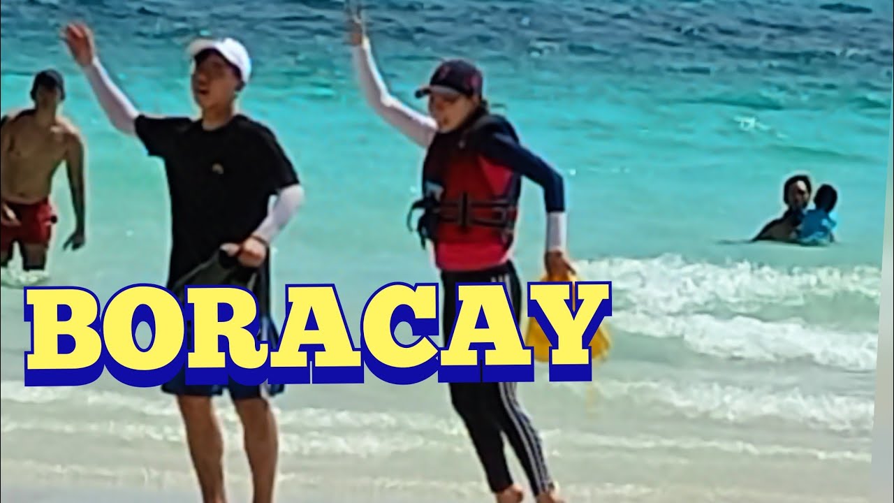 WALKING TOUR BORACAY BEACH/SWIMMING - YouTube
