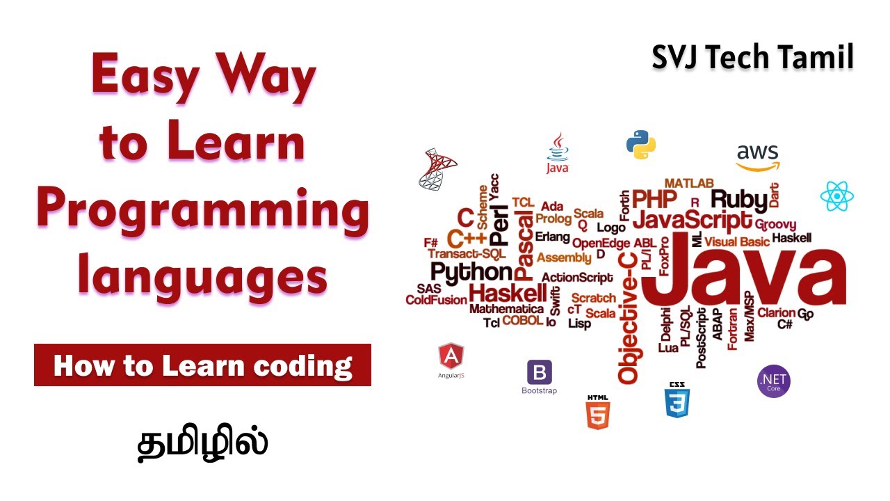 Easy Way to Learn Programming languages in Tamil | How to Learn coding in Tamil - YouTube