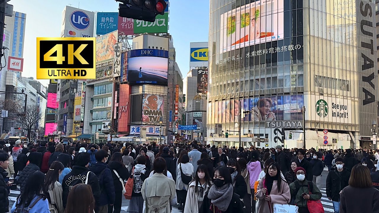 [Walk] Shibuya, the most crowded intersection in the world - YouTube